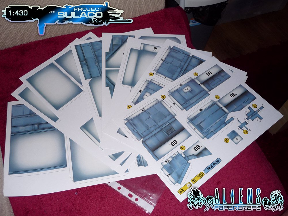 Maquetas y modelismo en papel - USS SULACO 1:430 - Ciencia ficción